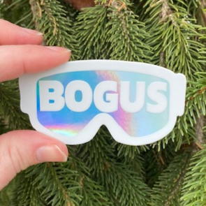 Bogus Holographic Goggle Sticker – Salty Bear Adventures